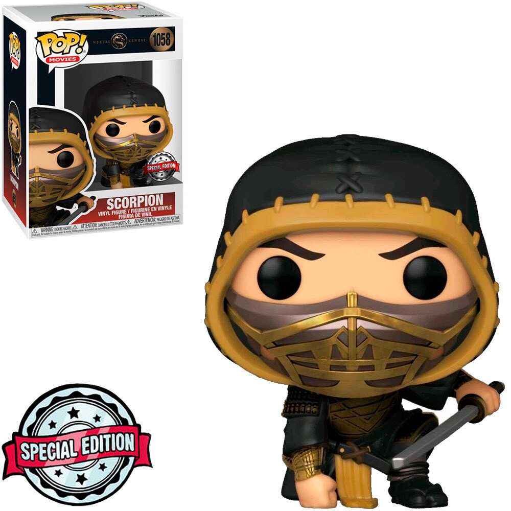 Funko POP 1058 Mortal Kombat Scorpion Limited Edition Crouching Pearl ...