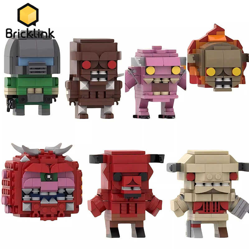 Brickk 2 3 MOC Ideas Game Doomed 1993 Action Figures Brickheadz Sets ...