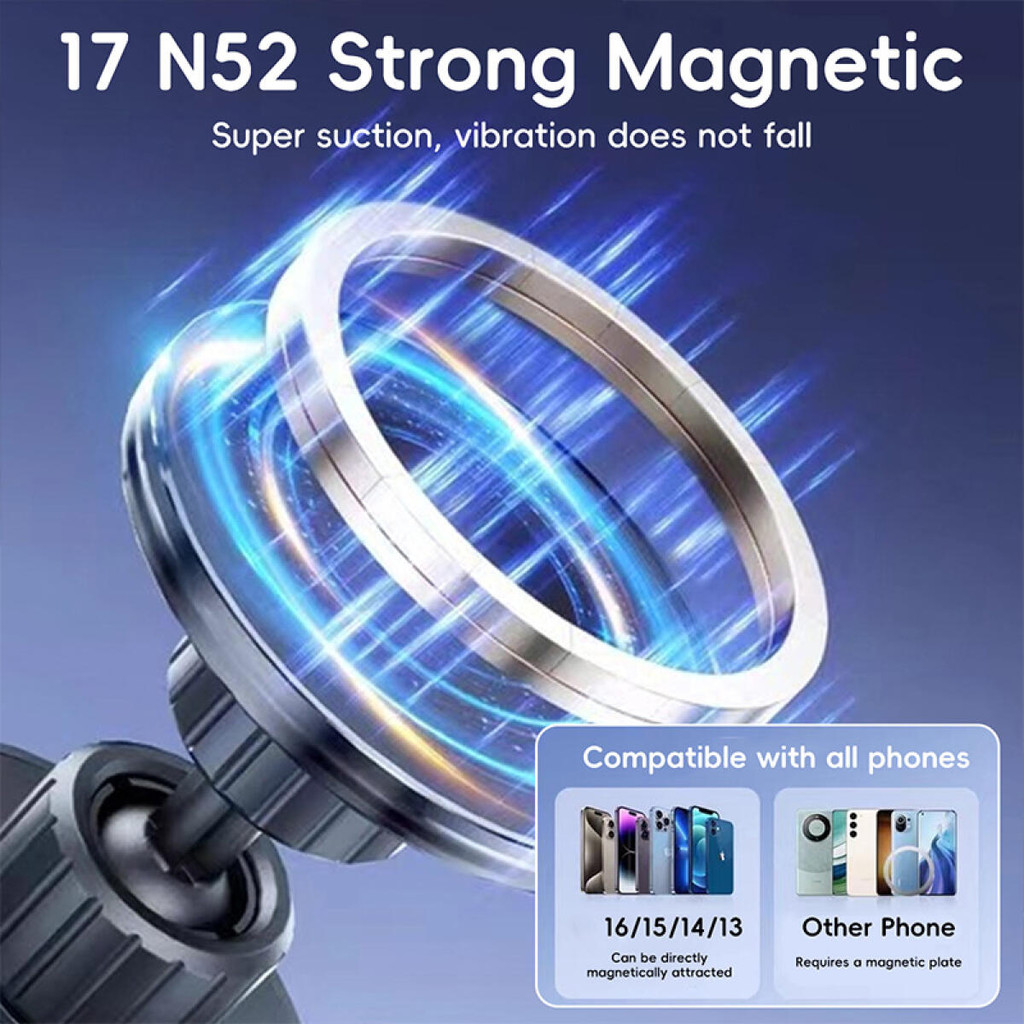 HdoorLink Vacuum Suction Folding Car Phone Holder 720° Rotation ...