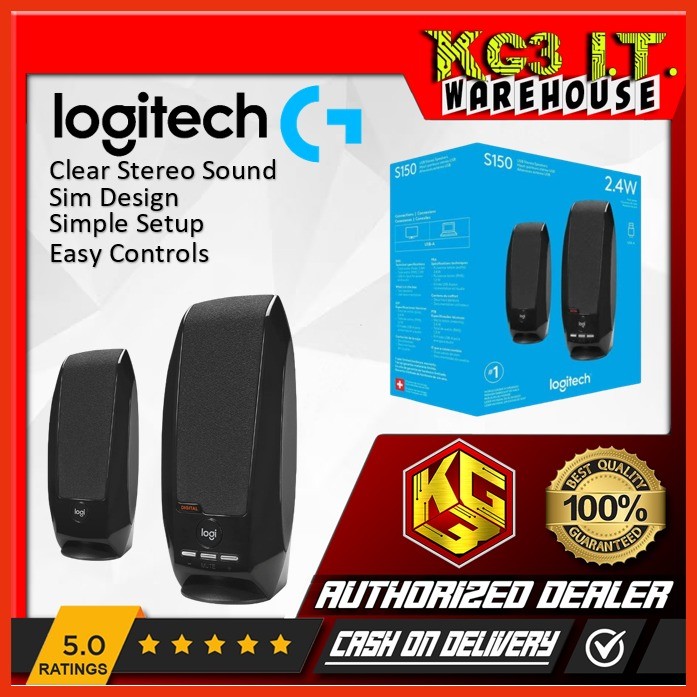 § Logitech Z120/S150 Compact Stereo Speakers For Your Desktop/Laptop ...