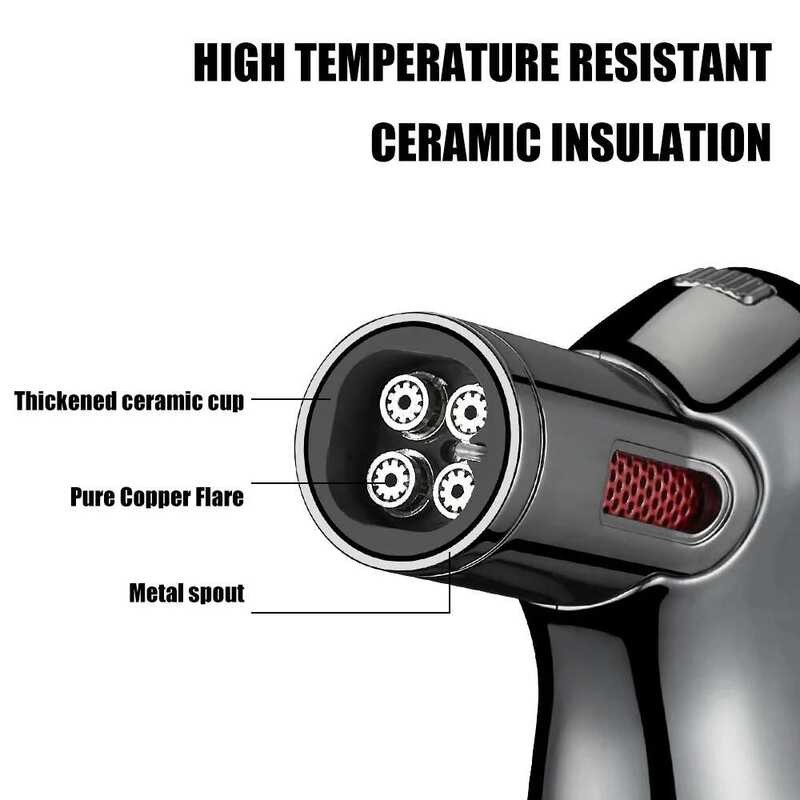 JOBON Four d5e Lighter Bottom Cigar Rigger Design Security Latch ...