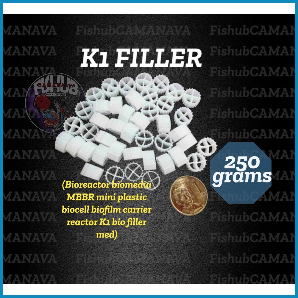 K1 FILLER (Bioreactor biomedia MBBR mini plastic biocell biofilm ...