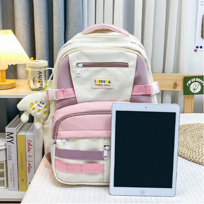 American Retro Large Capacity Student Backpack Outdoor Backpack ...