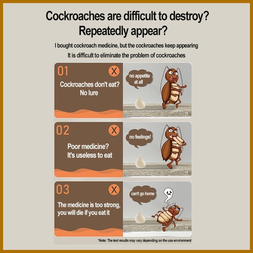 10 years without cockroaches BS Cockroach killer Cockroach gel ...