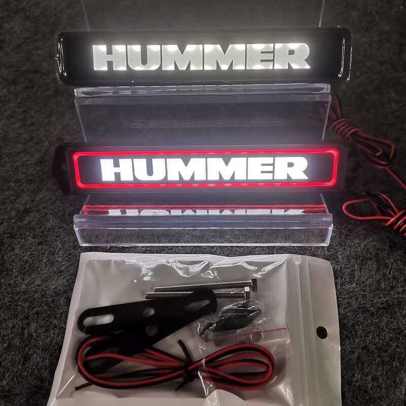 Suitable for Hummer LED front grille emblem lights, illuminated emblem ...