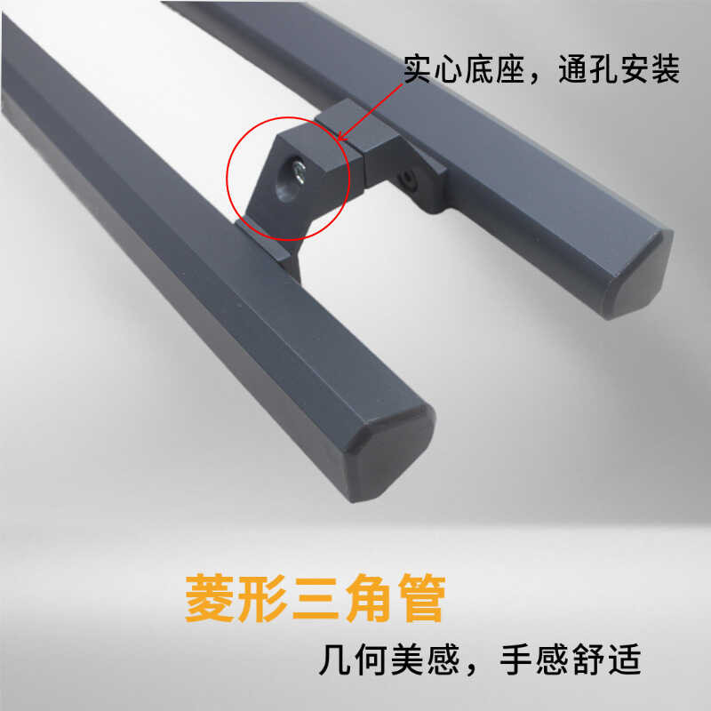 Thick 2 ☆ Aluminum Alloy Coffee Colored KFC Handle, Gray Framed Glass ...