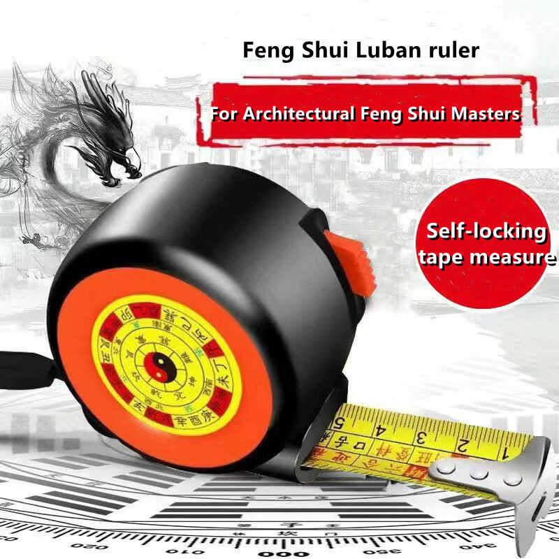 Feng 3M/5M Shui Luban Tape Measure Self-Locking Metric Imperial Ding ...