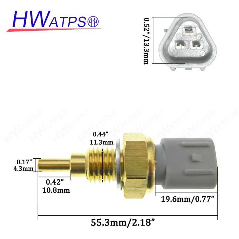 LY 1/5 PCS Coolant Water Temperature Sensor Magkasya Sa Toyota Camry ...