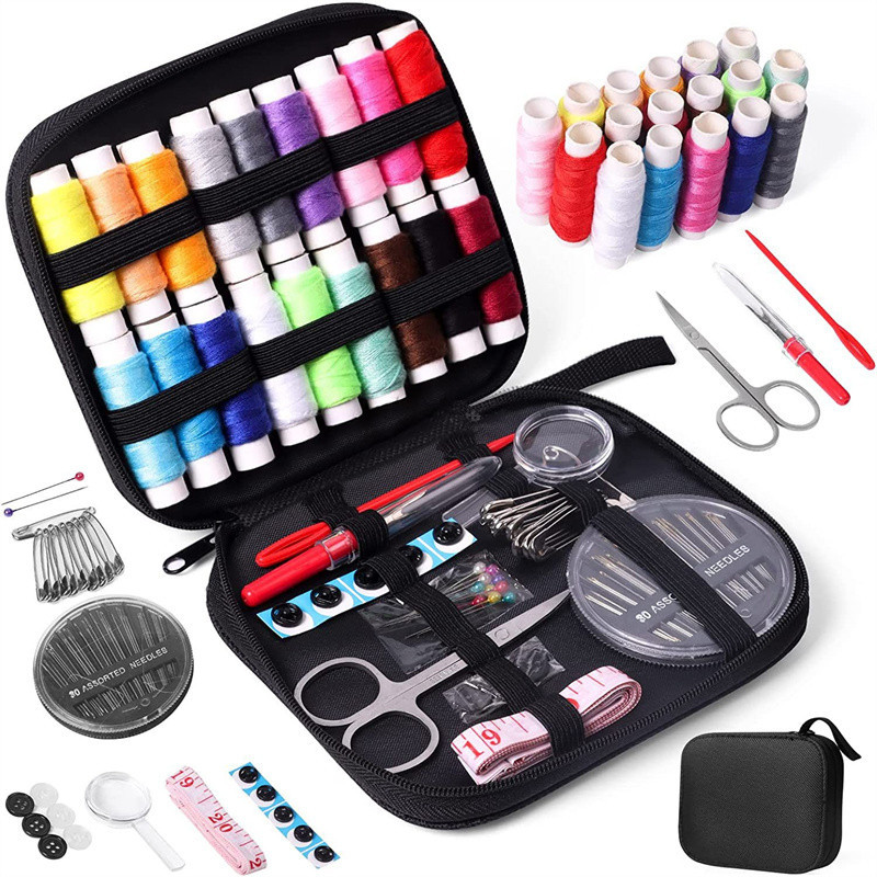 Dualswish Portable Sewing Kit Box Household Sewing Tools Sewing Kit Set ...