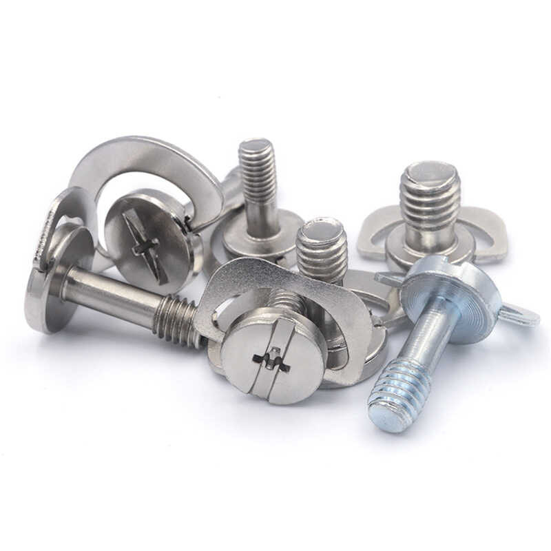Cross Groove Quick Release Screw M6m4c Ring Round Head Hand Screw Pan ...