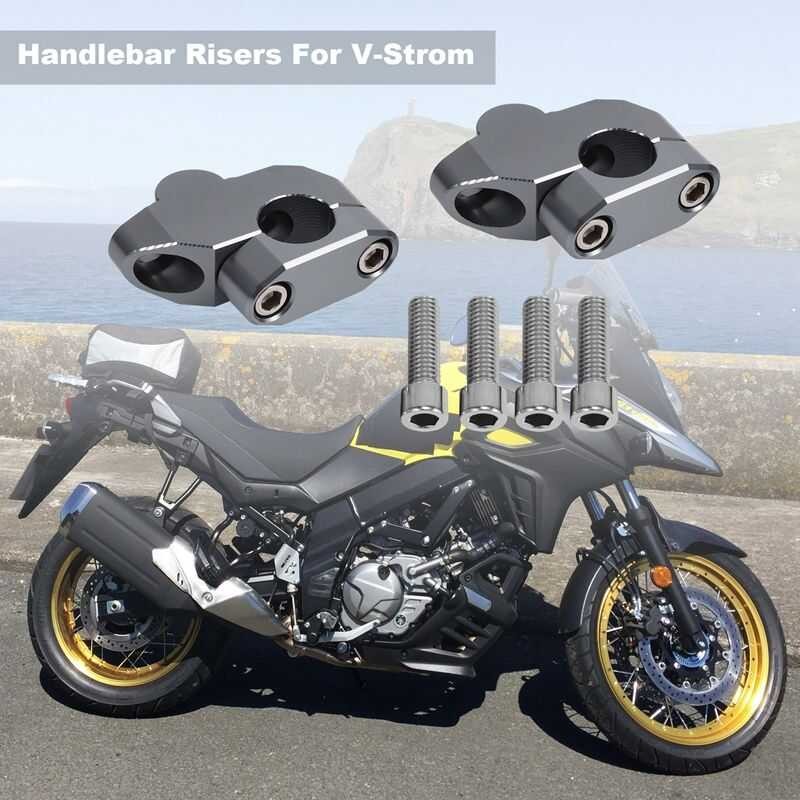 Mount Handlebar Risers For Suzuki 250 650 Dl650 V-Strom 1000 Dl1000 ...