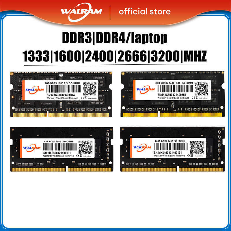 Memoria WALRAM Ram Ddr4 Ddr3 8Gb 4Gb 16Gb Laptop Ram SODIMM Ddr3 Ddr4 ...