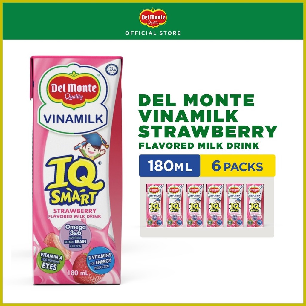 DEL MONTE VINAMILK IQ SMART® Strawberry Flavored Milk Drink with OMEGA ...