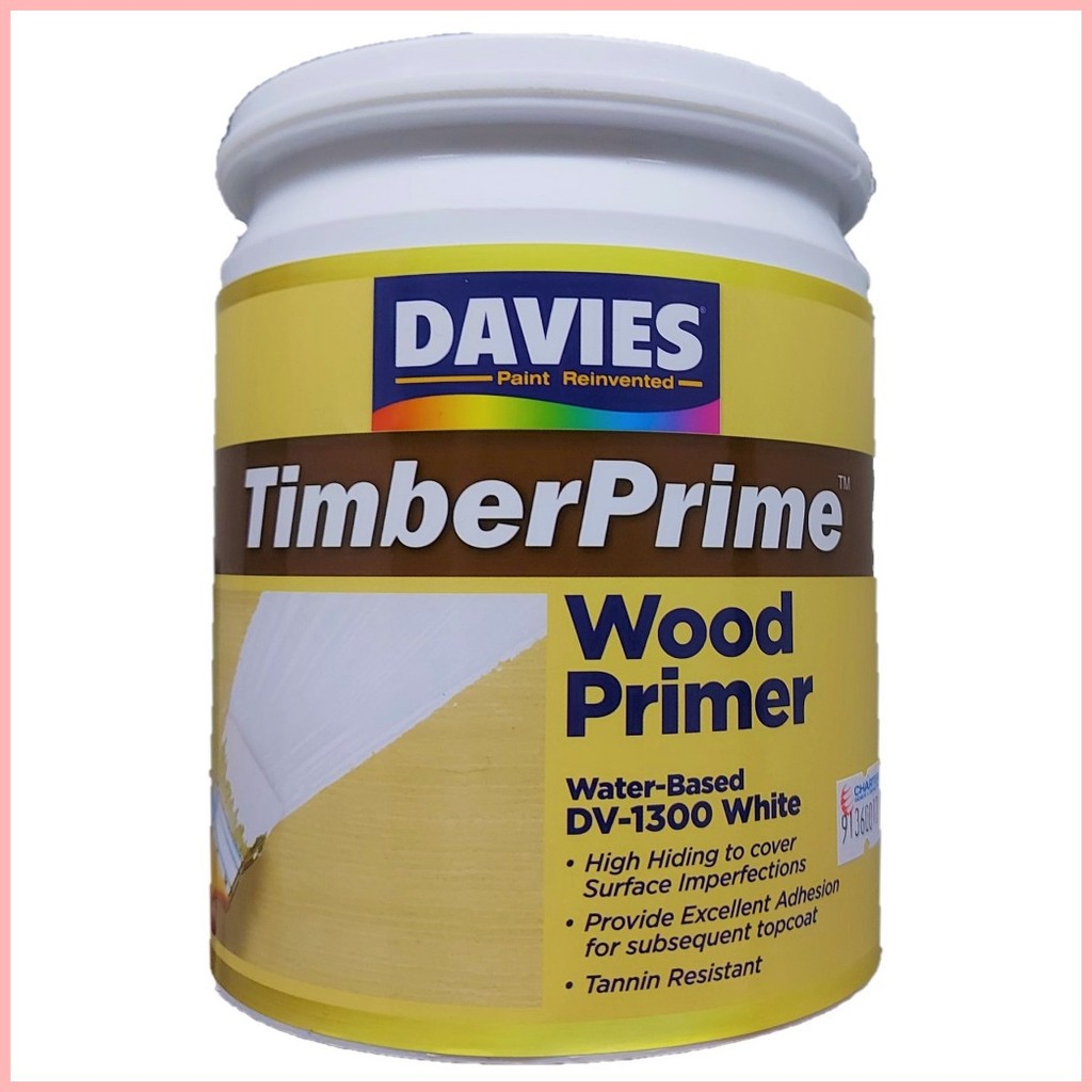Davies TimberPrime Aqua Gloss It Wood Primer White DV-1300 Timber Prime ...