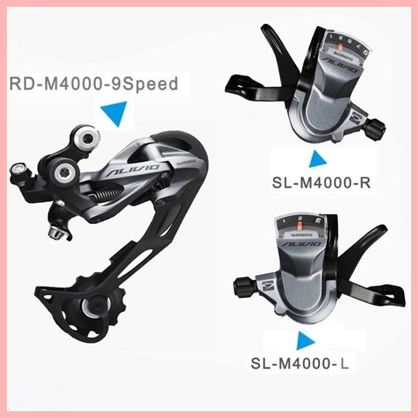 Shimano 9 Speed RD Groupset M4000 36/40/42T Alivio RD Shifter 9 Speed ...