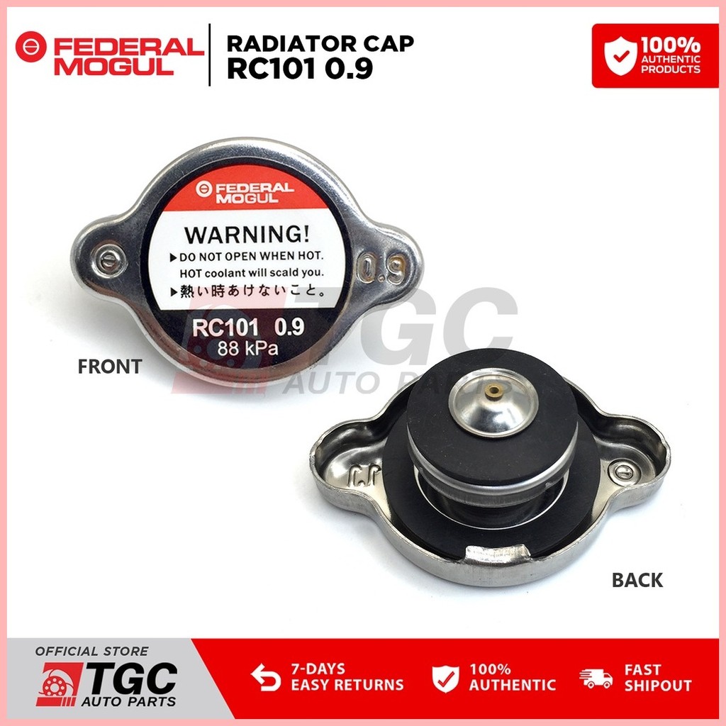 Federal Mogul Original Radiator Cap RC101 0.9 / 13PSI 0.9KG/CM2 Toyota ...