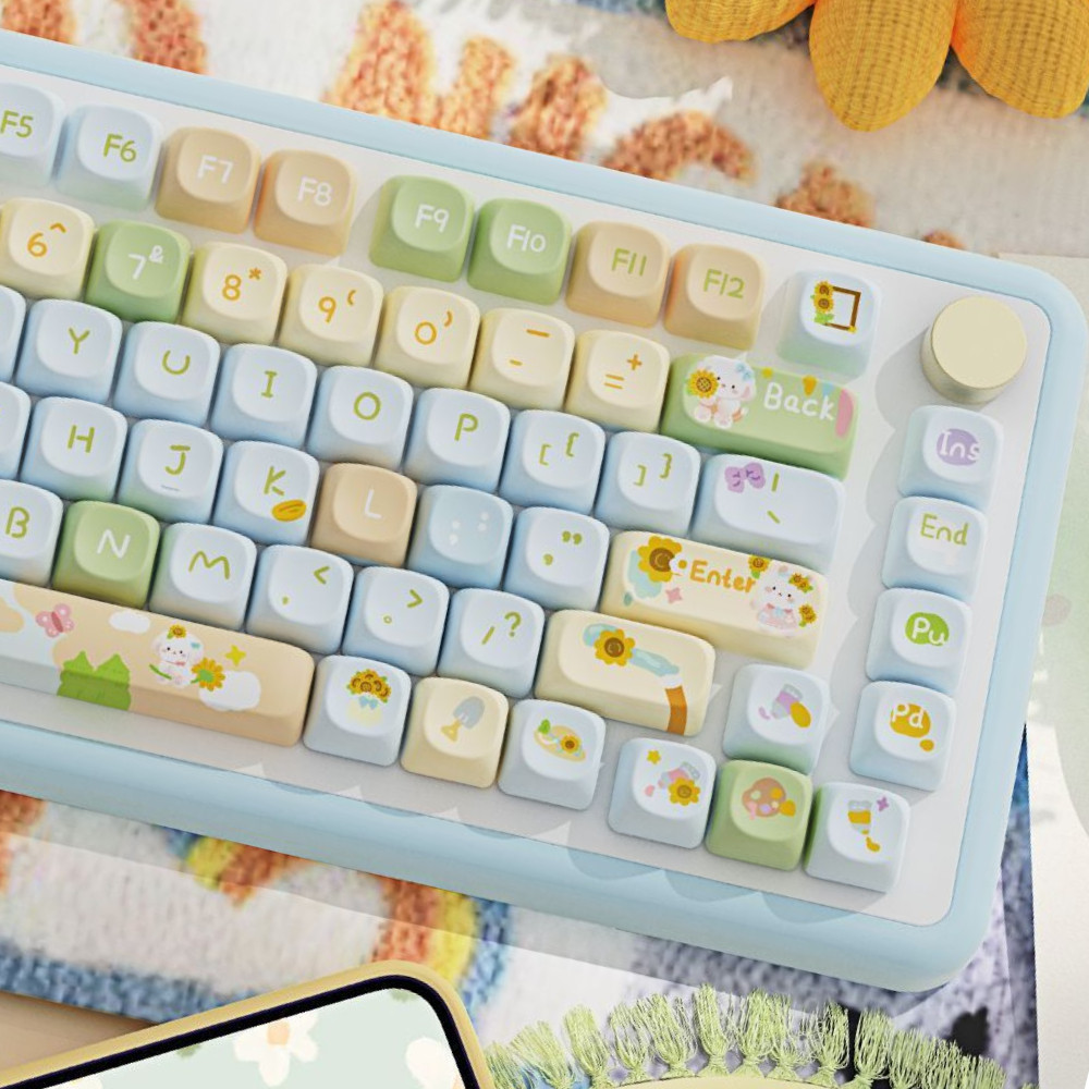 PBT Keycap MCA Sunflower Personality Original Keycap Colorful Summer ...