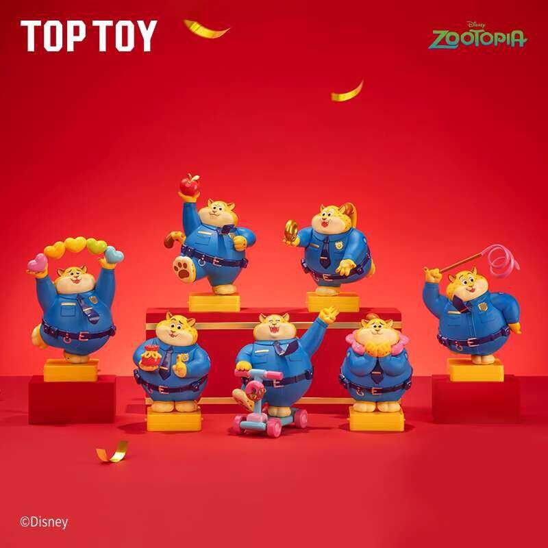 TOPTOY Genuine Disney Zootopia Lucky Series Blind Box Handmade Leopard ...
