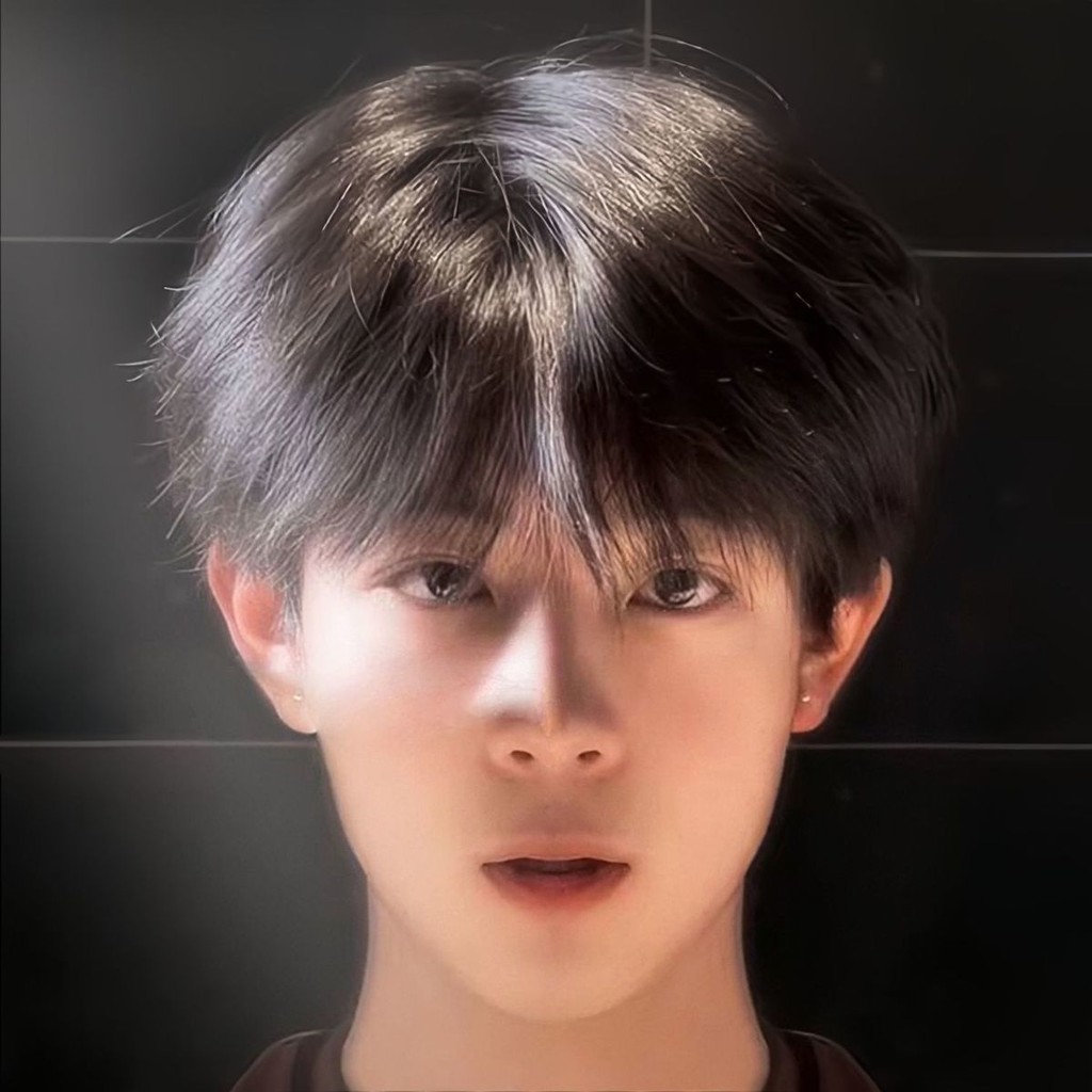 Short Hair Wig for Men with Middle Part Bangs, Korean Style, Stylish ...