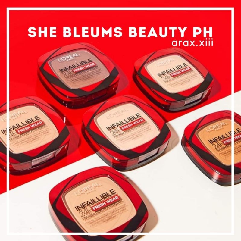 AUTHENTIC] Loreal Infallible 24H Fresh Wear Full Matte Coverage Powder ...