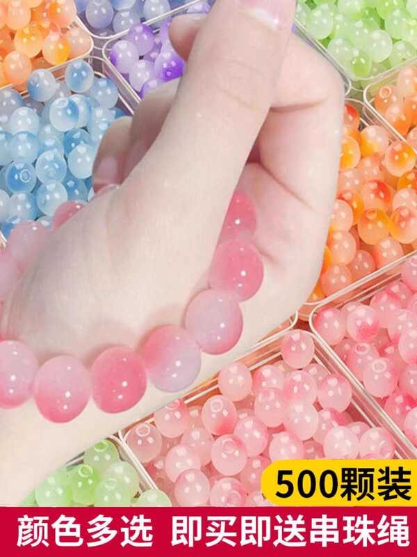 Hand Drawn Beads Handmade Bodhi Loose Bracelets DIY Necklaces Children ...
