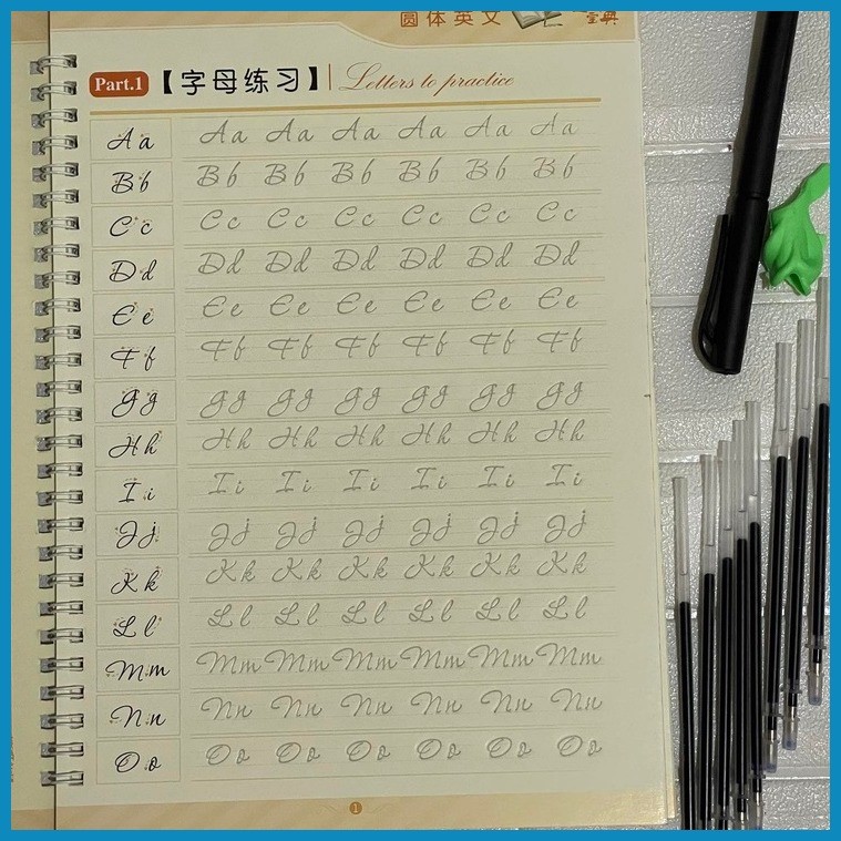 Cursive Writing English Calligraphy Copybook For Adult and Children ...