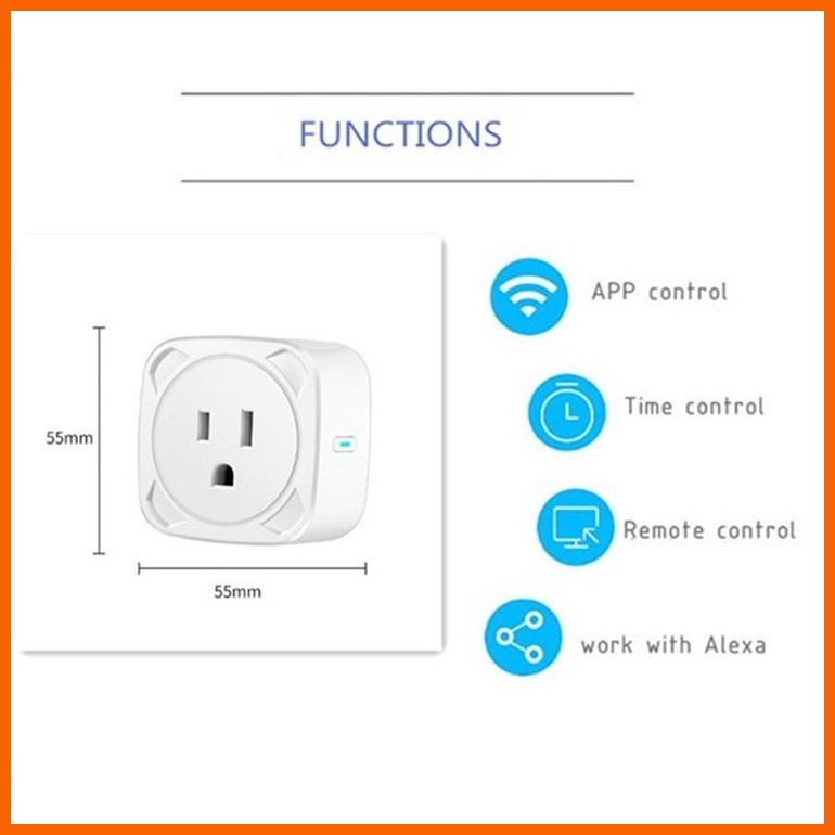 Smart Plug Sockets 10A US 16A UK WiFi Voice App Control Aircon Adaptor ...