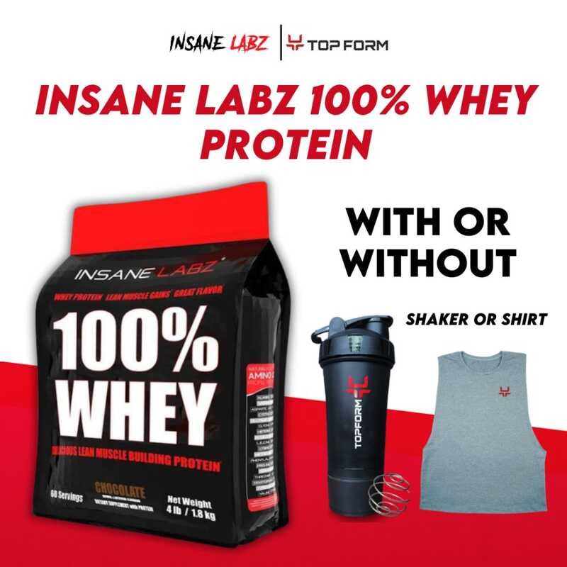Insane Labz 100% Whey Protein 60 Servings With Shirt & Shaker | Shopee ...