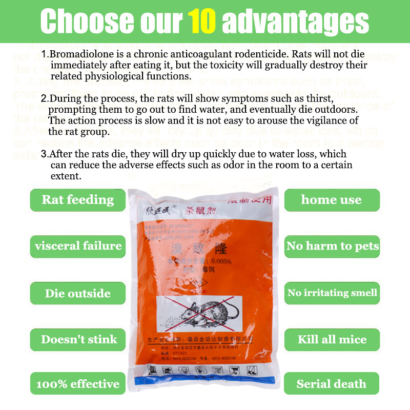 500g Rat Repellent Mothballs Poison Mouse Killer rat killer poison ...