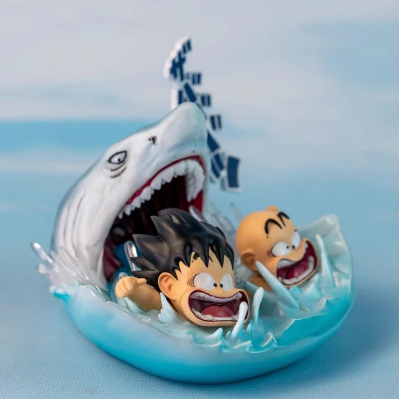 New Dragon Ball Little Practicing Shark Attack Son Goku Kril Water ...