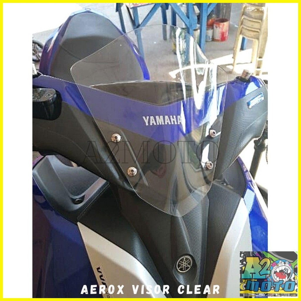☢ Yamaha Aerox 2021 V2 V1 Visor For Click V1 V2 Mio i125 MSI bracket ...