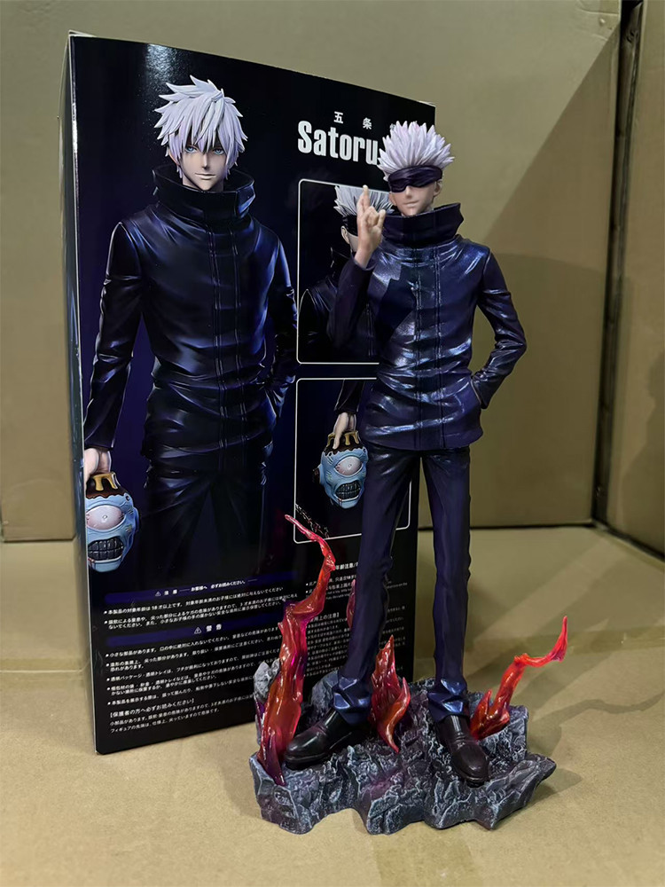 33cm Lx Jujutsu Kaisen Gojo Satoru Pvc Action Figure with 2 Heads ...
