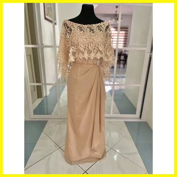 ⭐ Secondary Sponsor/Mother of the bride/Principal Sponsor/Ninang gown | Shopee Philippines