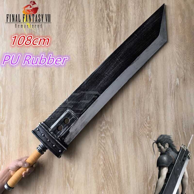 Cosplay 1:1 Cloud Strife Buster Remake Sword Knife Prop Model Safety PU ...