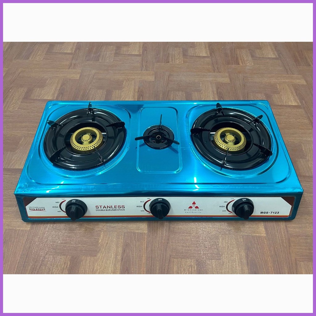 ۞ Heavy Duty Single / Double Burner Gas Stove Stainless body | Shopee ...