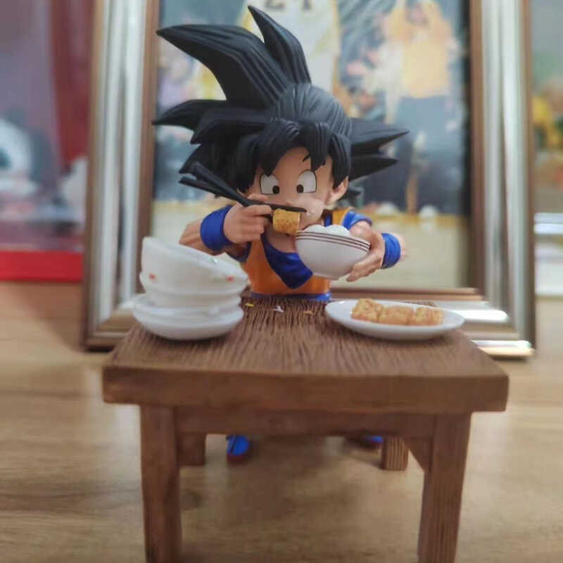Dragon Ball Z Vegeta Figure Son Goku Kumakain Ng 8Cm Pvc Action Figures ...