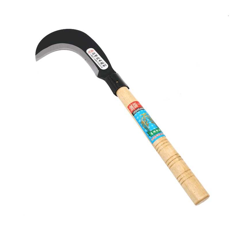 Small Bend Sickle Seedling Knife 65 Manganese Steel Wooden Handle ...