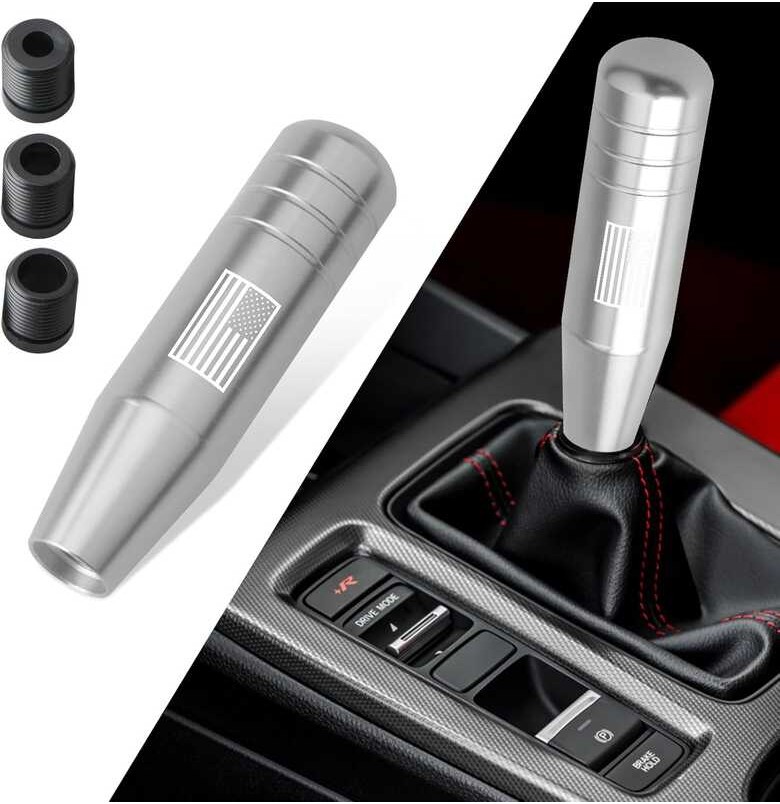 1 car AWLBED shift knob, American flag weighted gear lever, metal shift ...