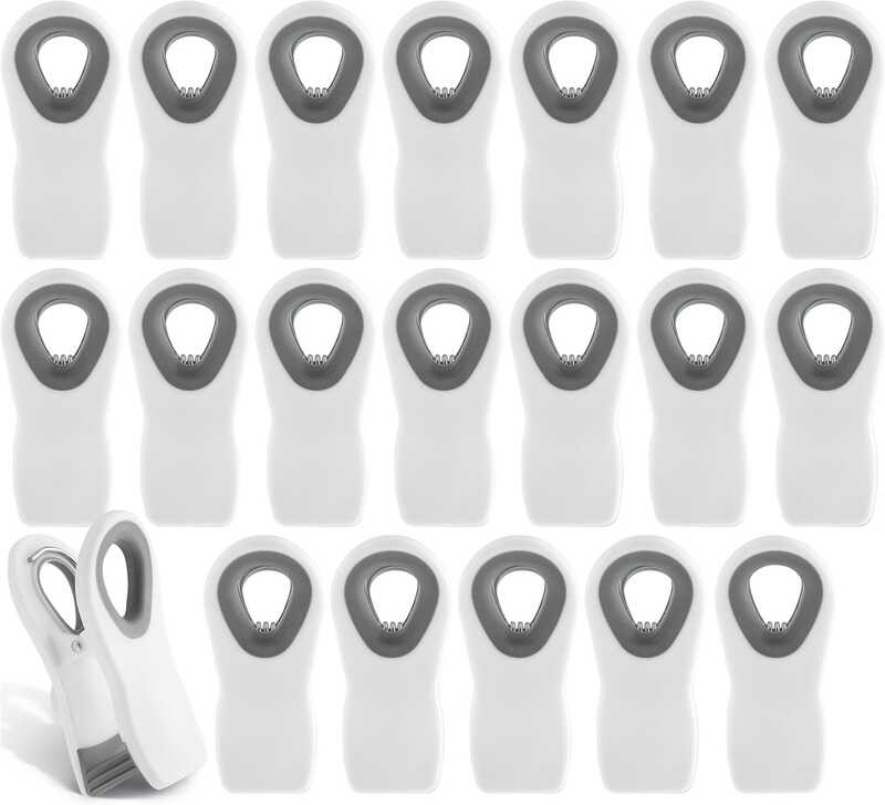 WITH COLOR COOK 20 bag clips with magnets - food clips, chip clips, bag ...