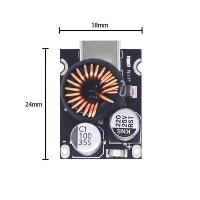 Mini 65W Multi Protocol Fast Charging Module PD2.0/PD3.1PPS Output ...