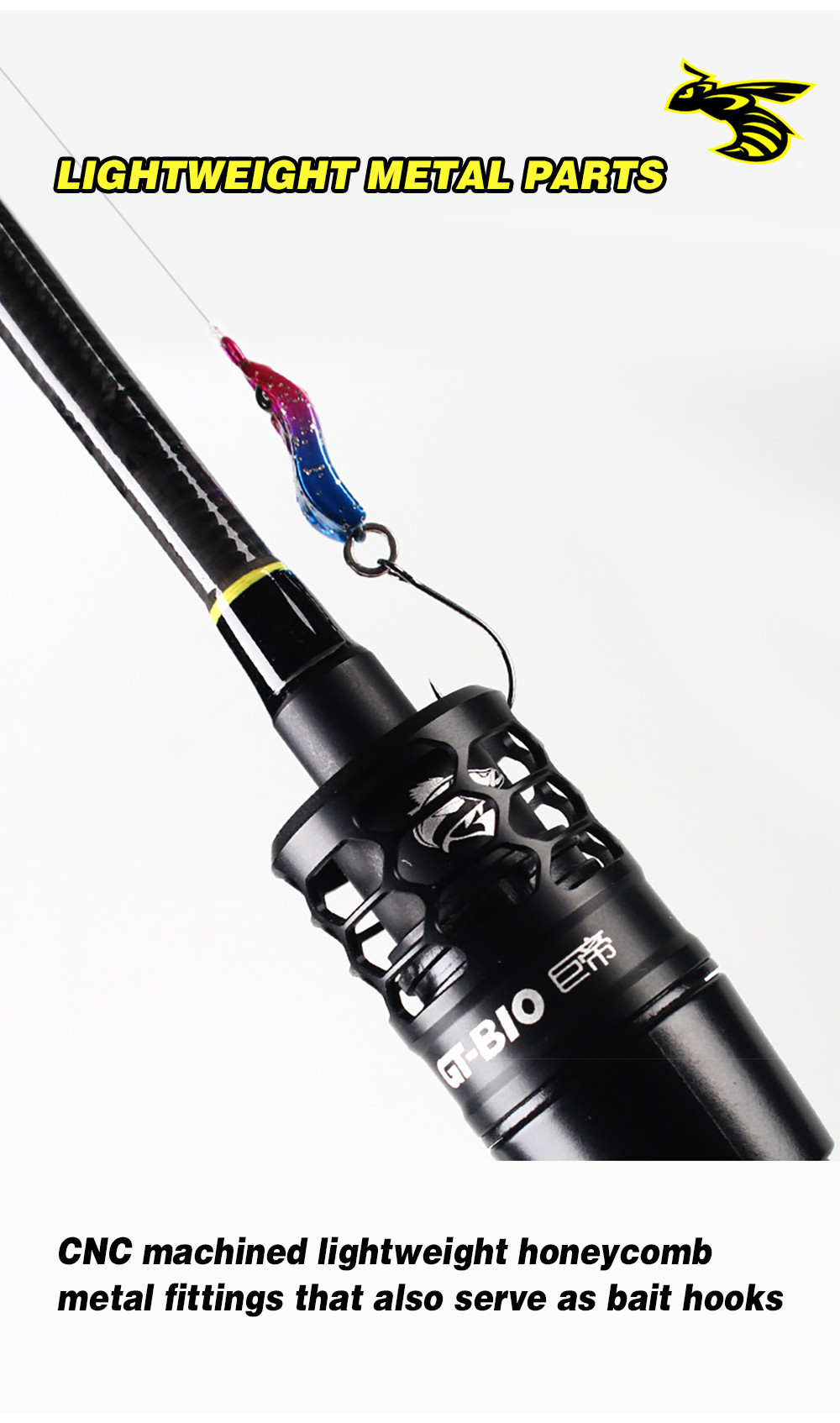 1.68m/1.8m solid Ultralight UL rod carbon fiber fishing rod spinning ...