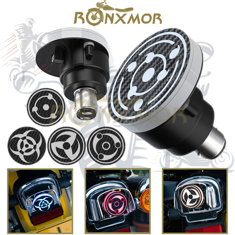 RONXMOR 1PC Motorcycle Brake Light Wheel Eyes Rotating Rainbow Flashing ...