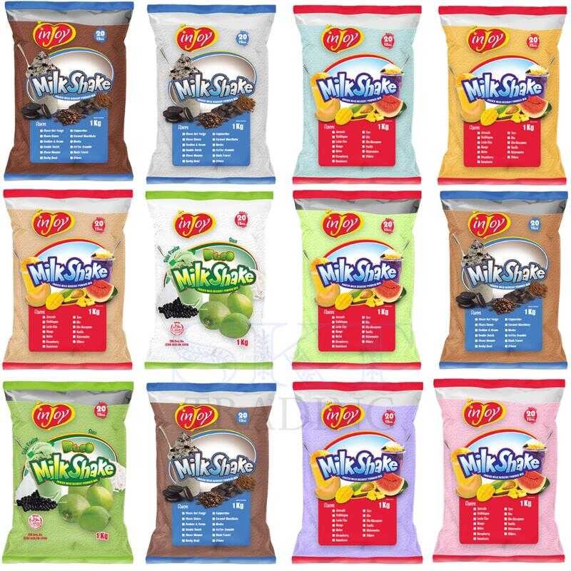 INJOY MILKSHAKE POWDER 1Kg SWEET AND CREAMY Beverage Mixed | Shopee ...
