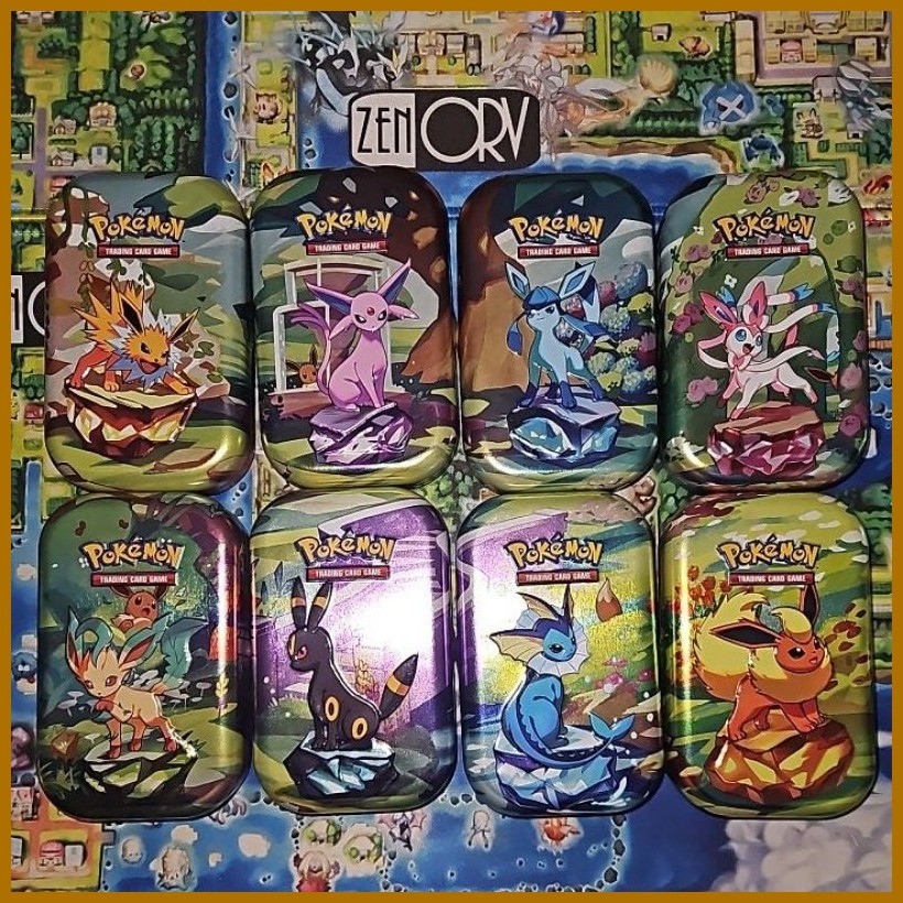 Pokemon Prismatic Evolutions Tin TCG Tins Pokemon Card Empty Used ...