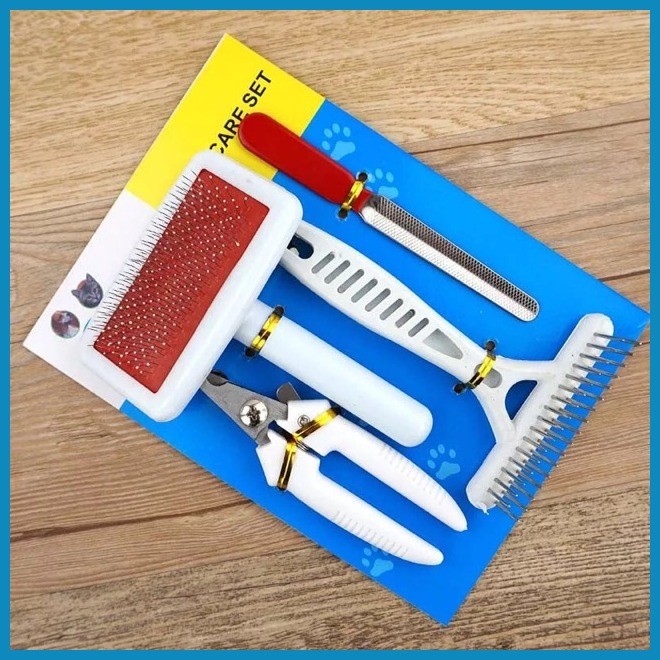 Pet Puppy Grooming Tool Set for Dogs and Cats(4pcs) | Shopee Philippines
