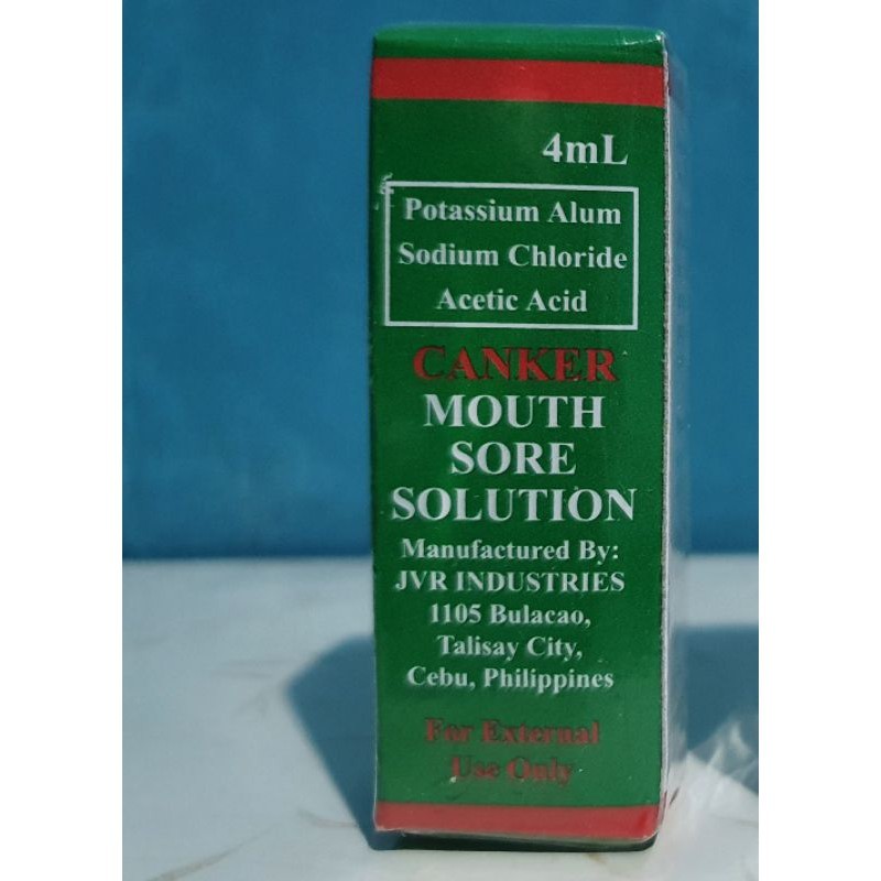 CANKER MOUTH SORE SOLUTION 4ML (Gamot sa SINGAW) | Shopee Philippines