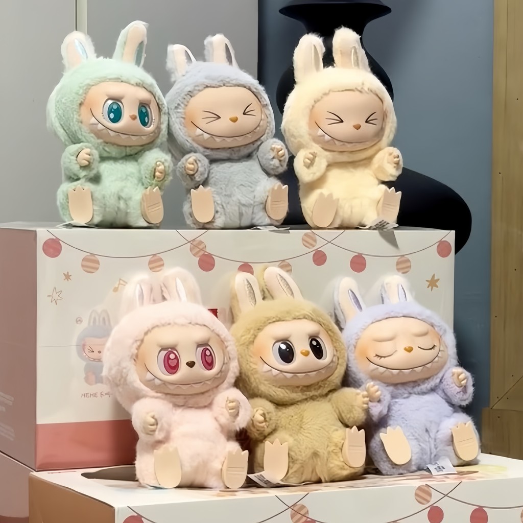 New Reissue Anime Figure The Monsters Labubu Sit-Down Party Series ...