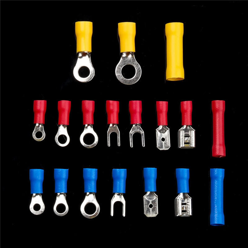 [COD+Manila Stock] 280pcs Assorted Crimp Spade Terminal Wire Flat Female and Male Insulated ...