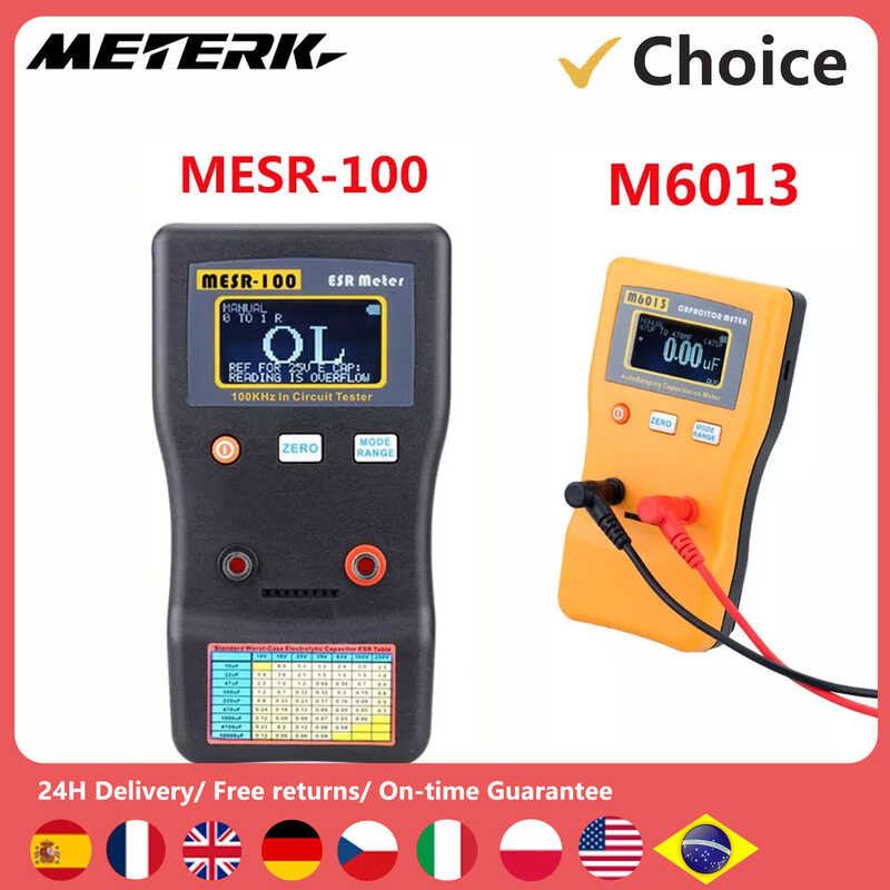 ESR MESR-100/M6013 Ohm Meter Professional Measuring Capacitance Circuit Capacitor | Shopee ...