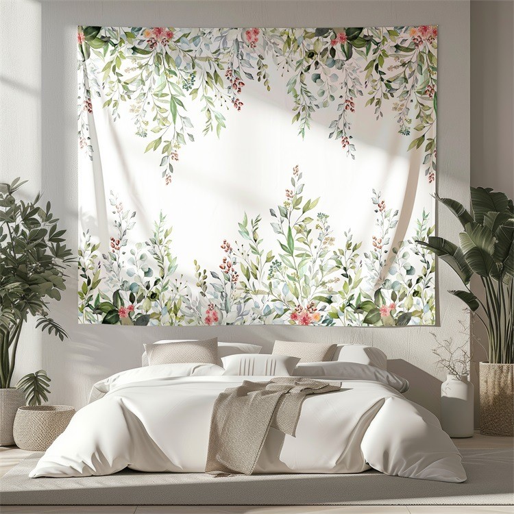 Tapestry Wall cloth Room Decorative Cloth Partition Wall Cloth Plant ...